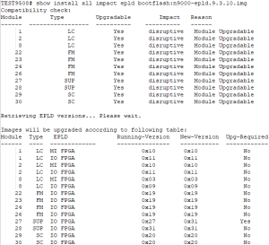 CISCO NEXUS 9000 시리즈 스위치 펌웨어 업데이트 및 EPLD 업데이트